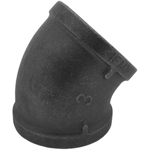 BL45E300C - Bluefin BL45E300C - 3" Black 45° Elbow