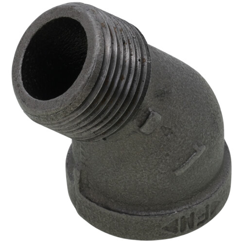 BL45S100C - Bluefin BL45S100C - 1" Black 45° Street Elbow