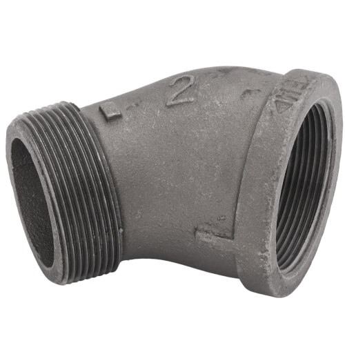 BL45S200C - Bluefin BL45S200C - 2" Black 45° Street Elbow