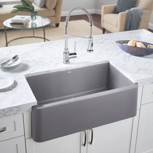 401900 - Blanco 401900 - Ikon SILGRANIT 33" Single Bowl Apron-Front ...
