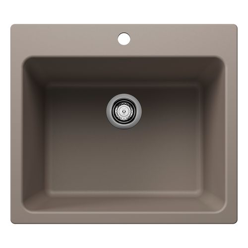 401926 - Blanco 401926 - Liven SILGRANIT 25" Single Bowl Dual Mount ...