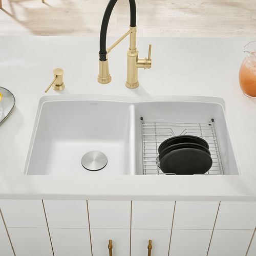 440185 - Blanco 440185 - Diamond SILGRANIT 32" 50/50 Double Bowl ...