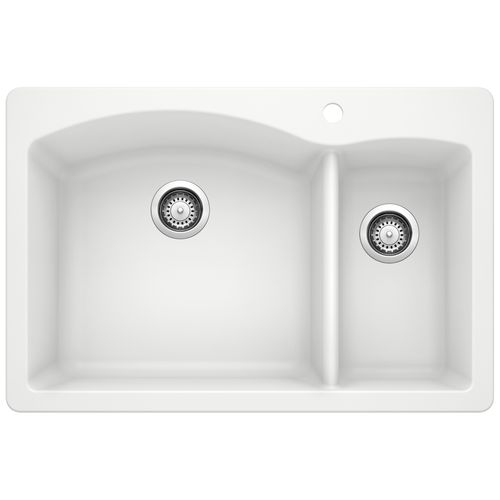 440200 - Blanco 440200 - Diamond SILGRANIT 33" 70/30 Double Bowl Dual ...