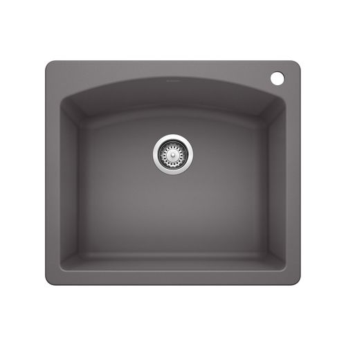 441463 - Blanco 441463 - Diamond SILGRANIT 25" Single Bowl Dual Mount ...