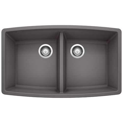 441473 - Blanco 441473 - Performa SILGRANIT 33" 50/50 Double Bowl ...