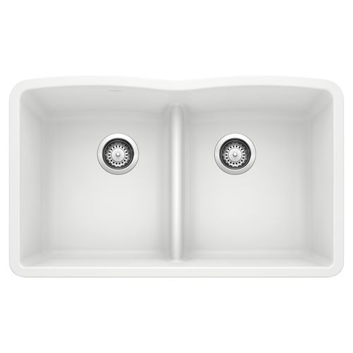 442074 - Blanco 442074 - Diamond SILGRANIT 32" 50/50 Double Bowl ...