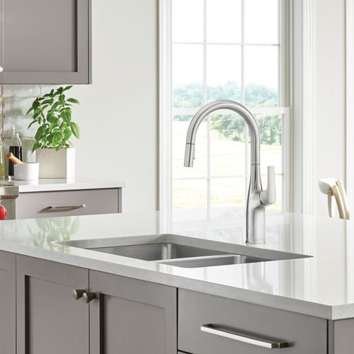 442678 - Blanco 442678 - Rivana High-Arc Pull-Down Dual-Spray Kitchen ...