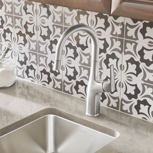 442682 - Blanco 442682 - Rivana Pull-Down Bar Faucet - PVD Steel, 442682