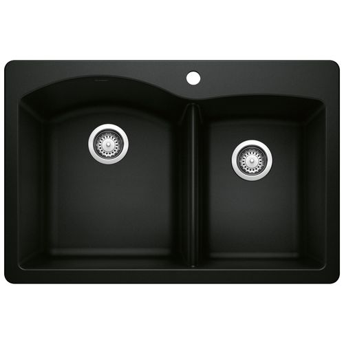 442908 - Blanco 442908 - Diamond SILGRANIT 33" 60/40 Double Bowl Dual ...