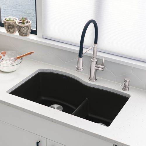 442910 - Blanco 442910 - Diamond SILGRANIT 32" 60/40 Double Bowl ...