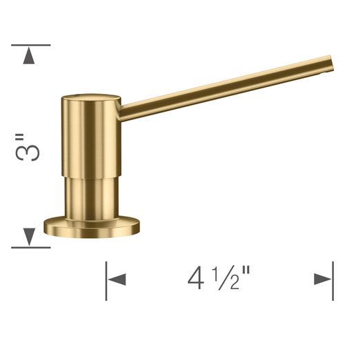 442989 - Blanco 442989 - Torre Soap Dispenser (Satin Gold)