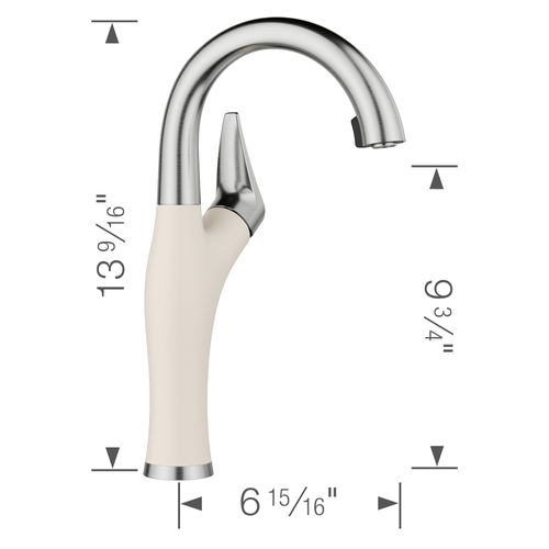 443041 - Blanco 443041 - Artona Pull-Down Dual-Spray Bar Faucet - PVD ...