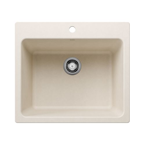 443079 - Blanco 443079 - Liven SILGRANIT 25" Single Bowl Dual Mount ...