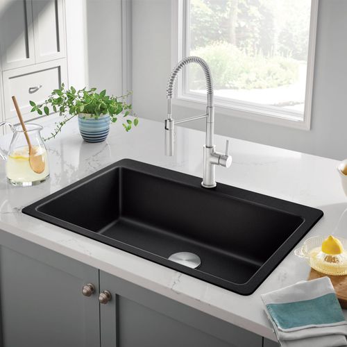 443194 - Blanco 443194 - Liven SILGRANIT 33" Super Single Dual Mount ...