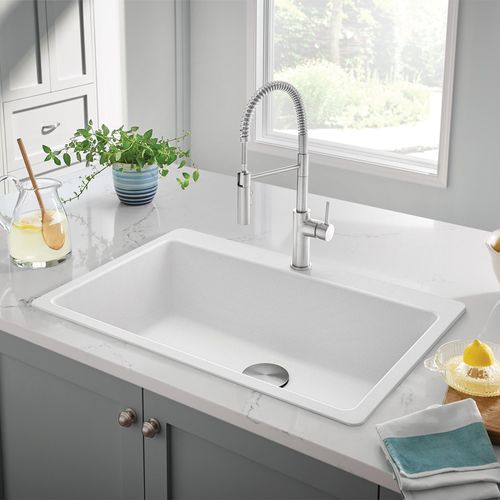 443197 - Blanco 443197 - Liven SILGRANIT 33" Super Single Dual Mount ...