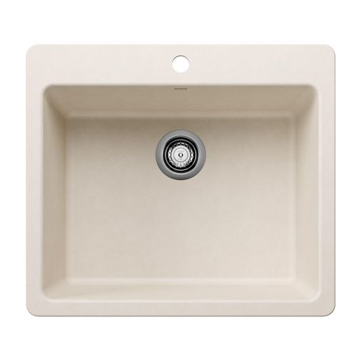 443225 - Blanco 443225 - Liven SILGRANIT 25" Single Bowl Dual Mount ...