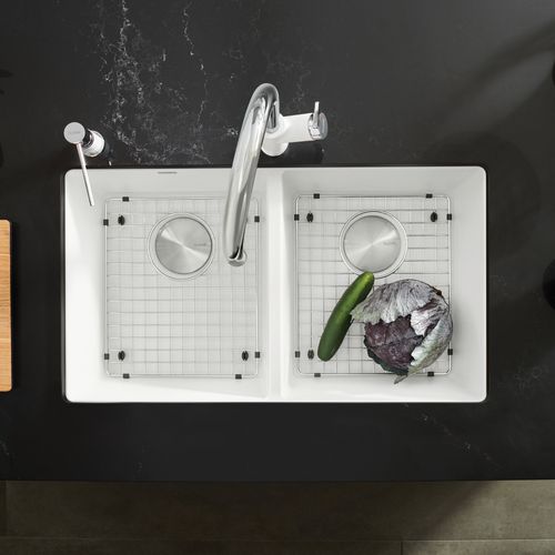516320 - Blanco 516320 - Precis SILGRANIT 29" 50/50 Double Bowl ...