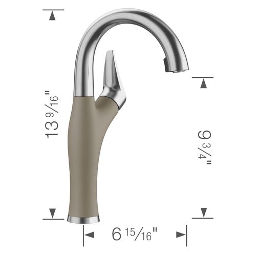 526385 - Blanco 526385 - Artona Pull-Down Dual-Spray Bar Faucet - PVD ...