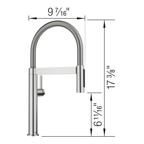 527479 - Blanco 527479 - Blancoculina Mini II Pull-Down Dual-Spray ...