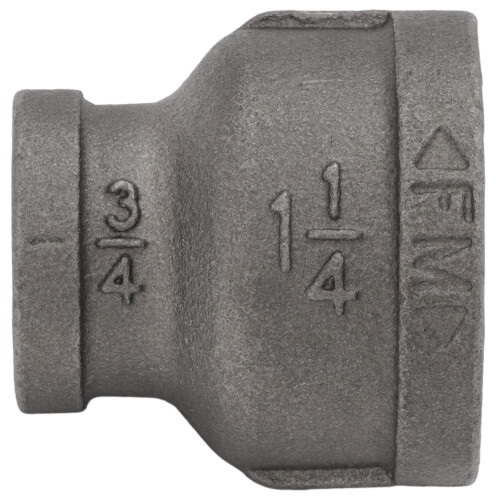 BLC125-075C - Bluefin BLC125-075C - 1-1/4" x 3/4" Black Reducing Coupling