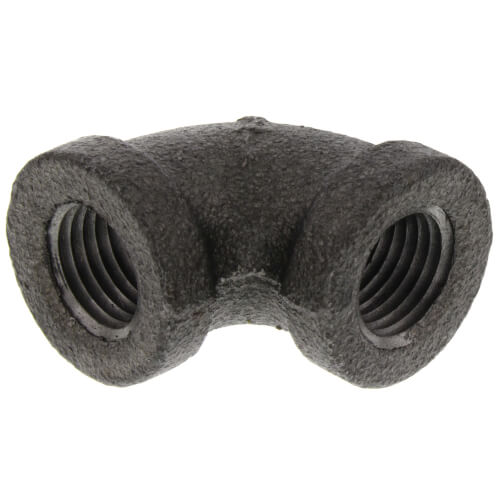 BLE025C - Bluefin BLE025C - 1/4" Black 90° Elbow