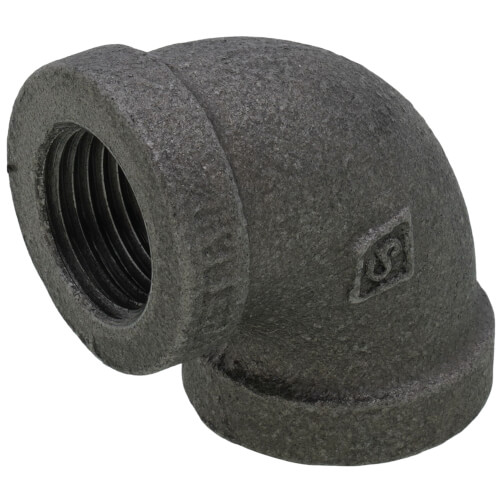 BLE038C - Bluefin BLE038C - 3/8" Black 90° Elbow