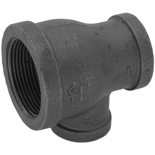 BLT150-100-075C - Bluefin BLT150-100-075C - 1-1/2" x 1" x 3/4" Black Reducing Tee