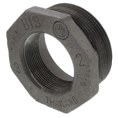 BMBU3004 - Everflow BMBU3004 - 3" x 2" Black Hex Bushing