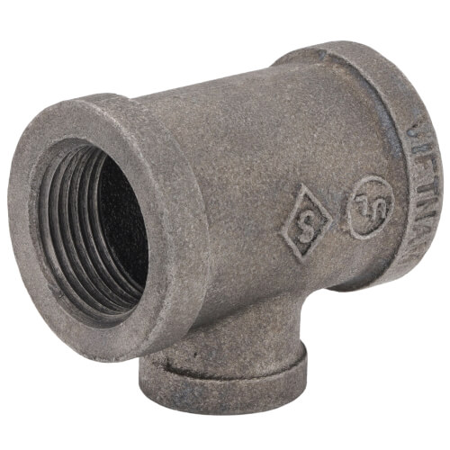 BMRT1002 - Everflow BMRT1002 - 1" x 1" x 1/2" Black Reducing Tee