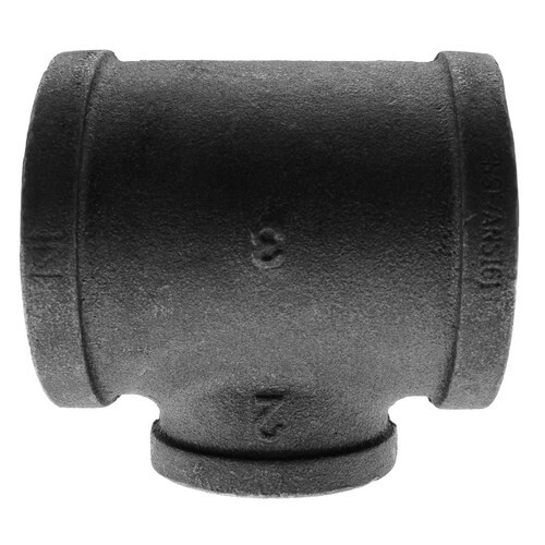 BMRT3005 - Everflow BMRT3005 - 3" x 3" x 2" Black Reducing Tee