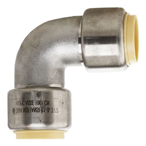 SSPF-E05 - Boshart SSPF-E05 - 1/2" CTS 304 Stainless Steel Push-Fit 90 ...