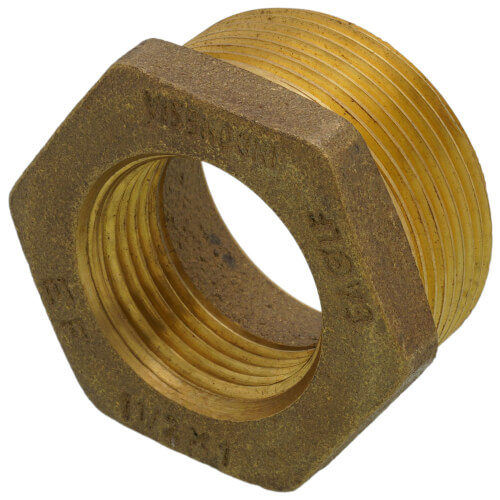 BRBU1124-NL - Everflow BRBU1124-NL - 1-1/2" x 1" MIP x FIP Brass ...