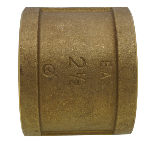 BRCP0212-NL - Everflow BRCP0212-NL - 2-1/2" FIP Brass Coupling (Lead Free)