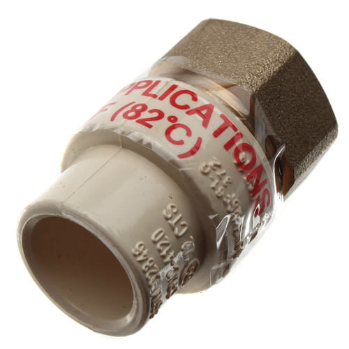 BRCPF012-NL - Everflow BRCPF012-NL - 1/2" CPVC x Female Brass Adapter ...