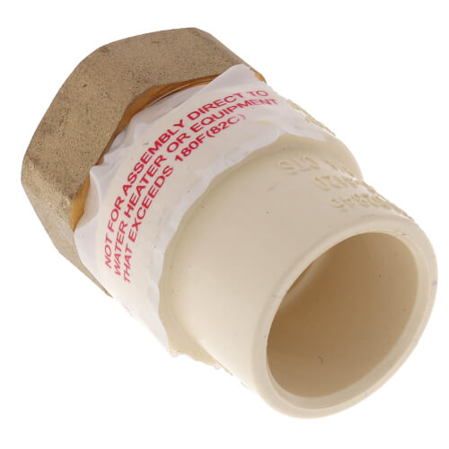 BRCPF034-NL - Everflow BRCPF034-NL - 3/4" CPVC x Female Brass Adapter ...