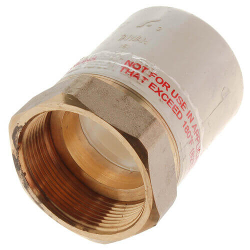 BRCPF200-NL - Everflow BRCPF200-NL - 2" CPVC x Female Brass Adapter ...