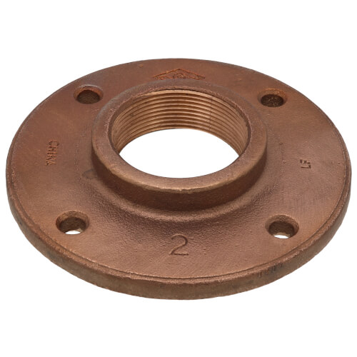 BRFF0200-NL - Everflow BRFF0200-NL - 2" Brass Floor Flange w/ Holes ...
