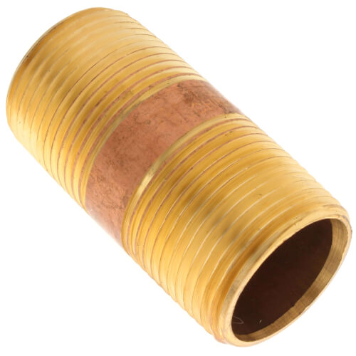 BRN100-250 - Bluefin BRN100-250 - 1" x 2-1/2" Brass Nipple (Lead Free)