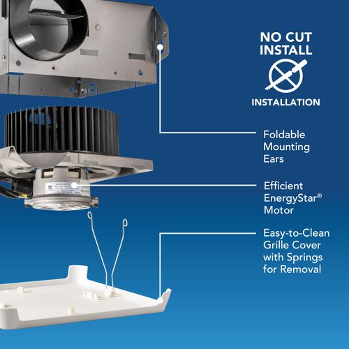 688E - Broan 688E - Broan-NuTone 688E Economy Ventilation Fan, 3" Round ...