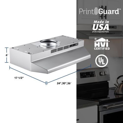 F4030SF - Broan F4030SF - 30" Convertible Under-Cabinet Range Hood ...