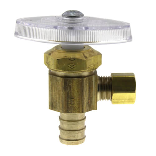 BRPX09X-R - Brasscraft BRPX09X-R - 1/2" PEX Crimp x 1/4" OD Comp. Angle ...