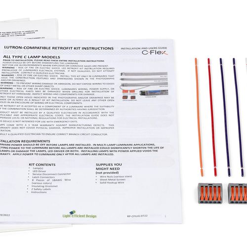 3LD4T8-1M40-1 - Lutron 3LD4T8-1M40-1 - Ballast Retrofit Kit by C-Flex: T8, 4FT, 1-Lamp (Single ...