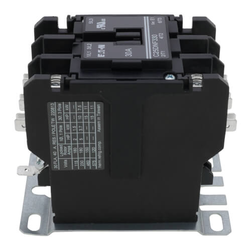 C25DNF330B - Eaton C25DNF330B - 3-Pole Definite Purpose Contactor (240V ...