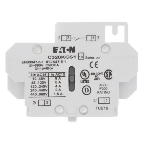 C320KGS1 - Eaton C320KGS1 - 1NO Freedom Auxiliary Contact, Side Mount