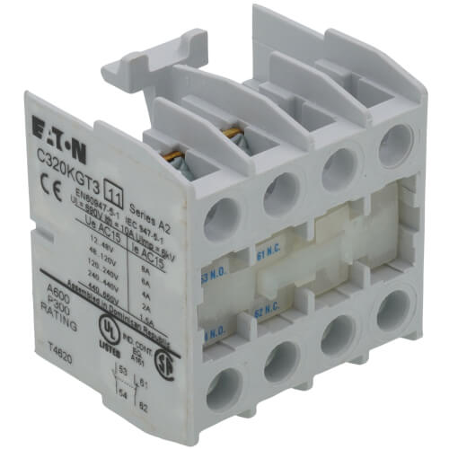 C320KGT3 - Eaton C320KGT3 - 1NO/1NC Freedom Auxiliary Contact, Top Mount