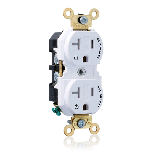 5362-2PW - Leviton 5362-2PW - Duplex Receptacle, Heavy Duty Two Outlets ...