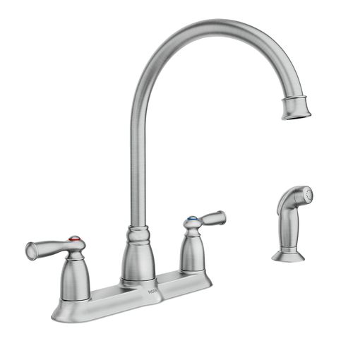 CA87000SRS - Moen CA87000SRS - Banbury 2 Handle High Arc Kitchen Faucet ...