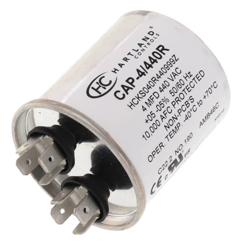 CAP-4/440R - Hartland Controls CAP-4/440R - 4 MFD Round Run Capacitor ...