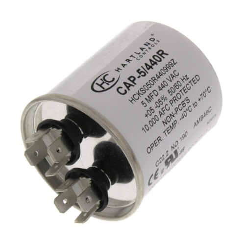 CAP-5/440R - Hartland Controls CAP-5/440R - 5 MFD Round Run Capacitor ...