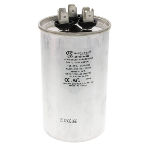 CAP-55/10/440R - Hartland Controls CAP-55/10/440R - 55/10 MFD Round ...
